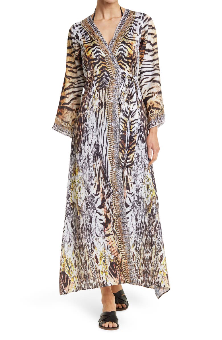 RANEES Multi Print V-Neck Maxi Dress | Nordstromrack