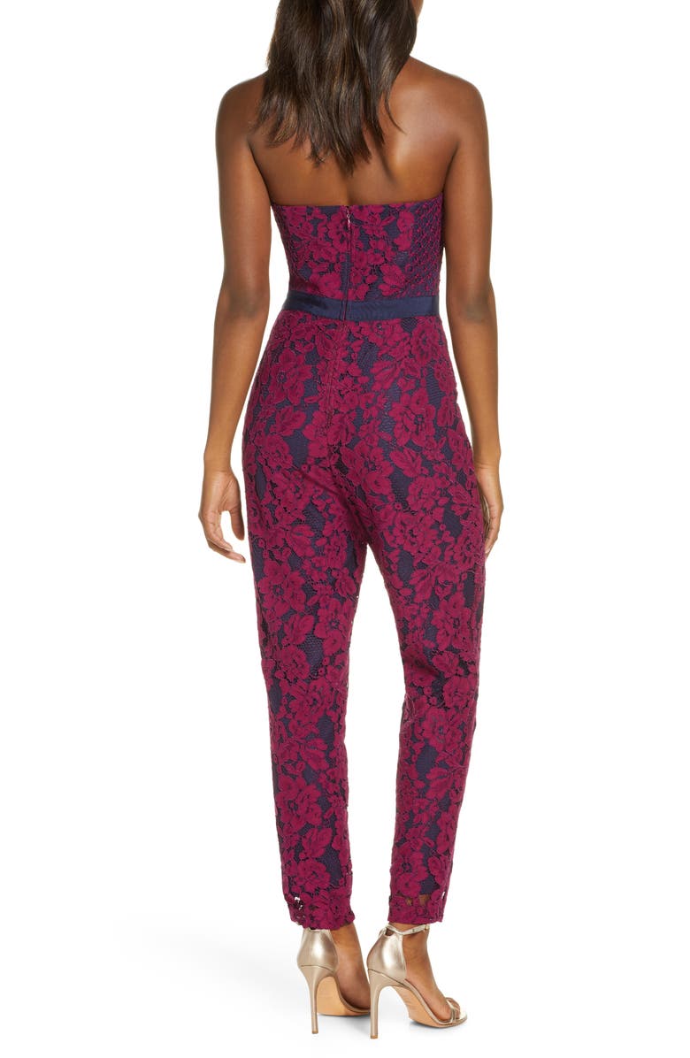 Adelyn Rae Sonya Lace Strapless Jumpsuit | Nordstromrack