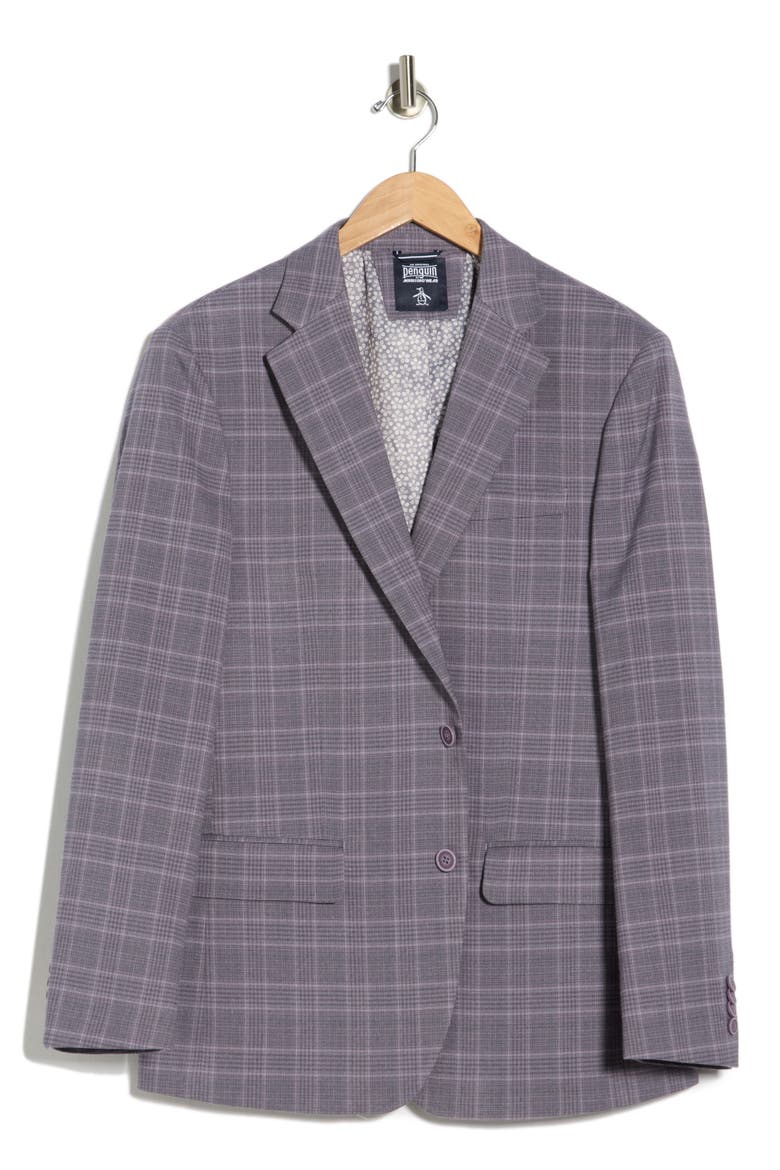 Purple Plaid Notch Lapel Blazer (Men) | Nordstromrack