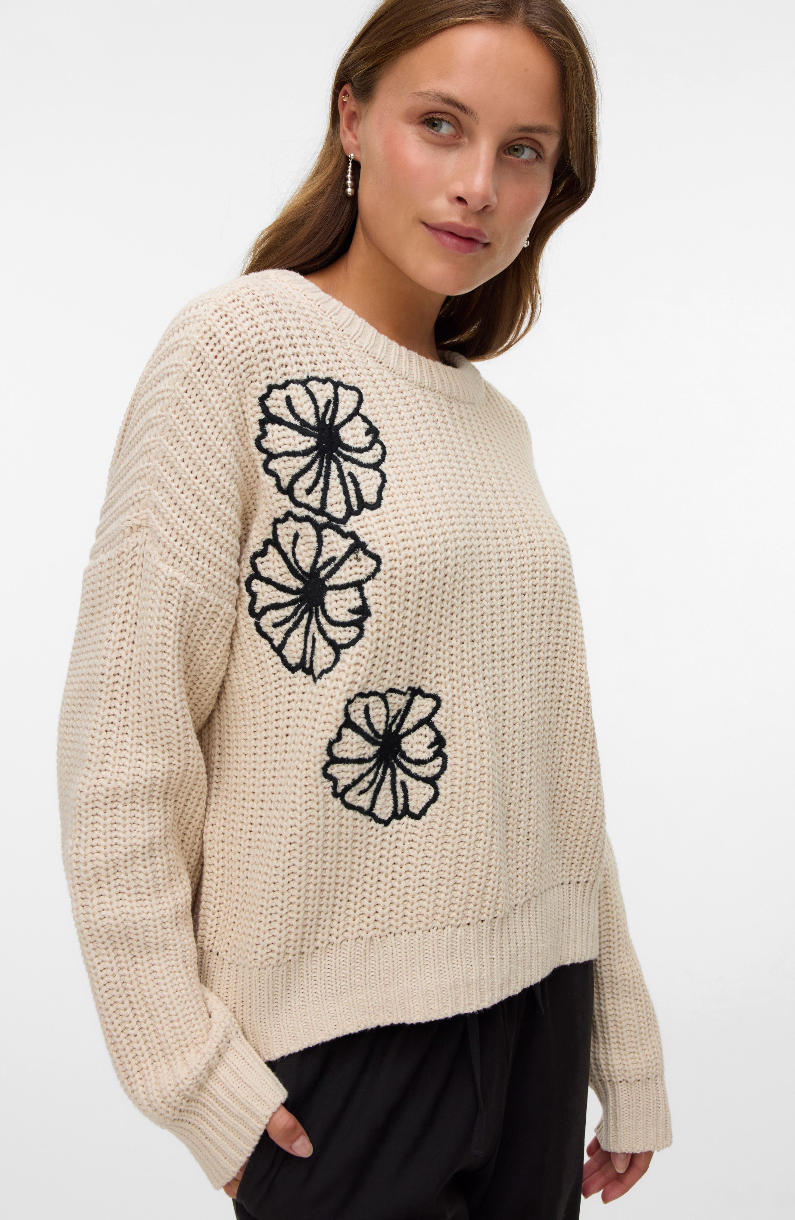 VERO MODA Laura Long Sleeve Pullover Sweater | Nordstromrack