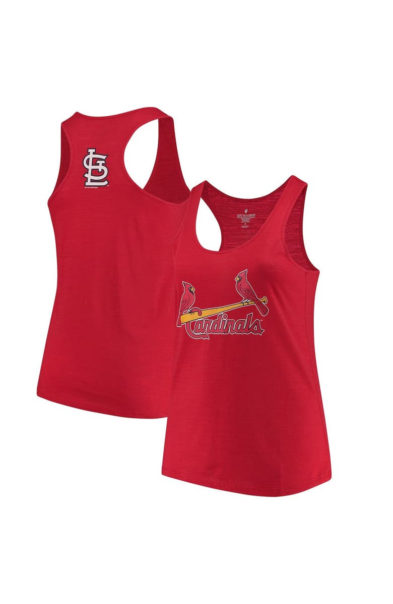 SOFT AS A GRAPE Women's Soft as a Grape Red St. Louis Cardinals Plus ...