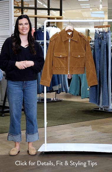 Topshop Faux Suede Jacket | Nordstrom