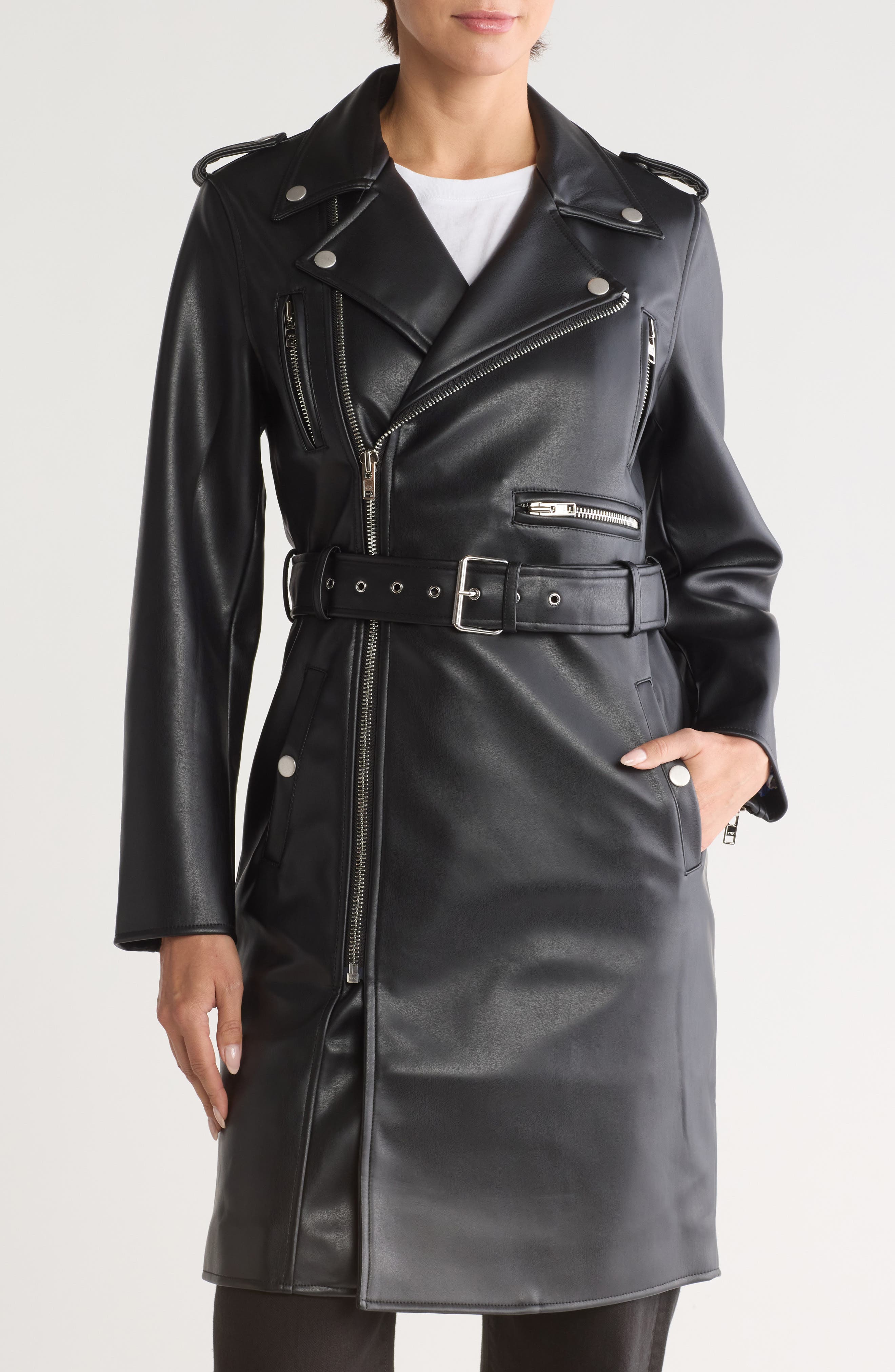 MOTHER The Long Chopper Moto Jacket | Nordstromrack