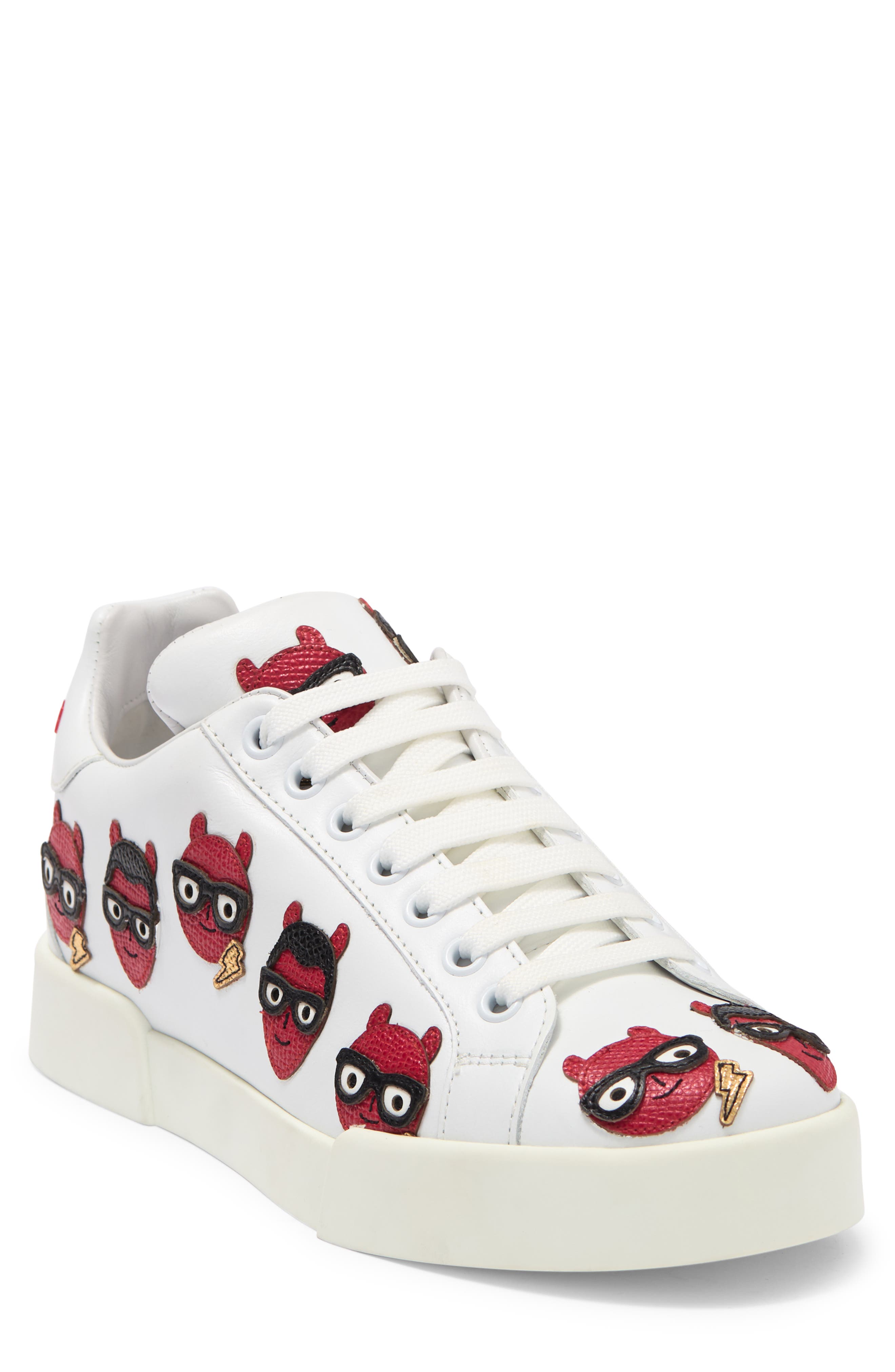 Dolce&Gabbana Dolce & Gabbana Devil Face Leather Sneaker (Women ...