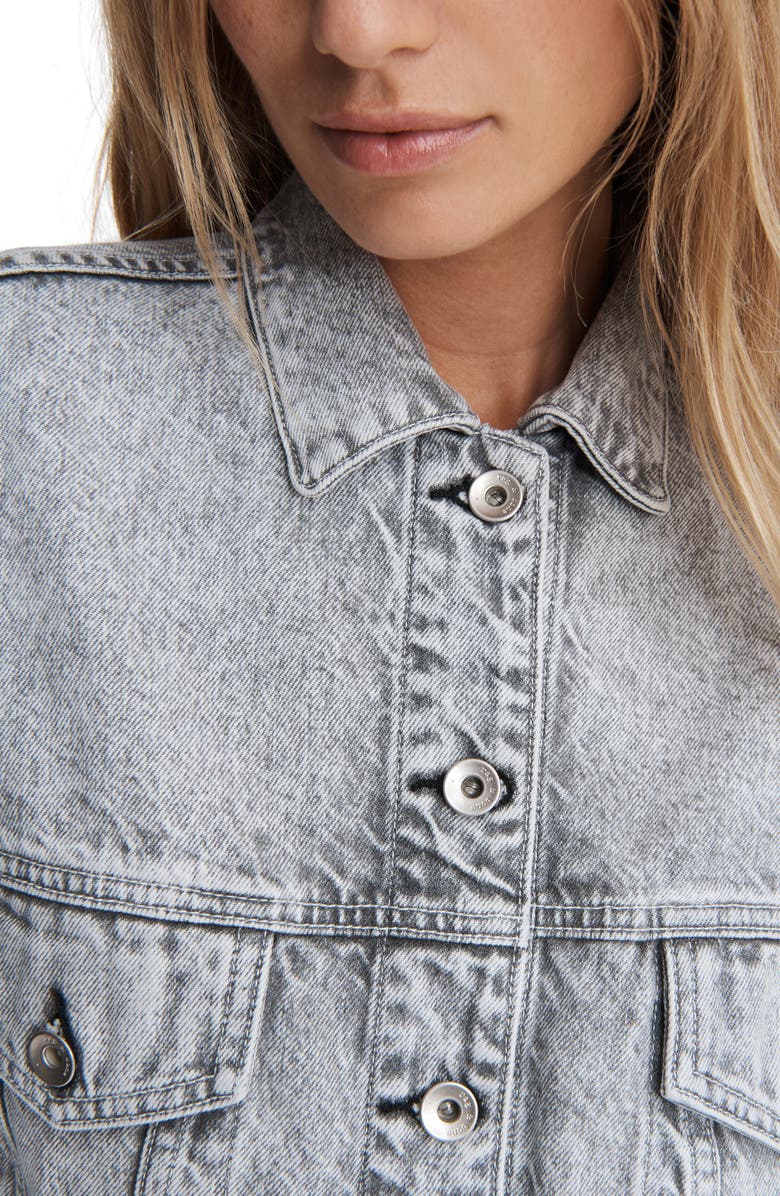 rag & bone Acid Wash Crop Denim Trucker Jacket | Nordstromrack