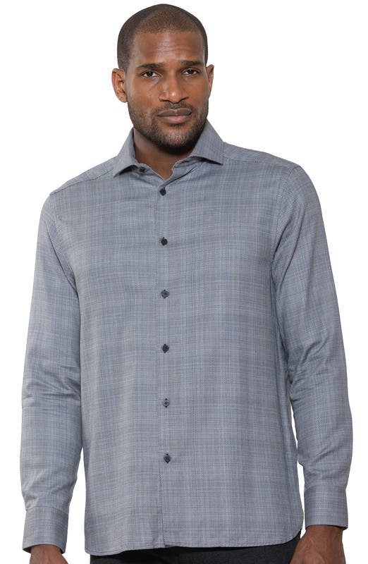 Luchiano Visconti Tri Color Basket Weave Shirt | Nordstrom