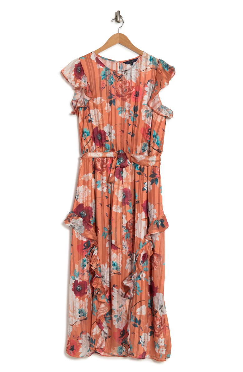 RACHEL Rachel Roy Issa Floral Ruffled Maxi Dress | Nordstromrack
