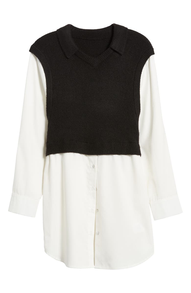 1.STATE Vest Button-Up Shirt | Nordstromrack