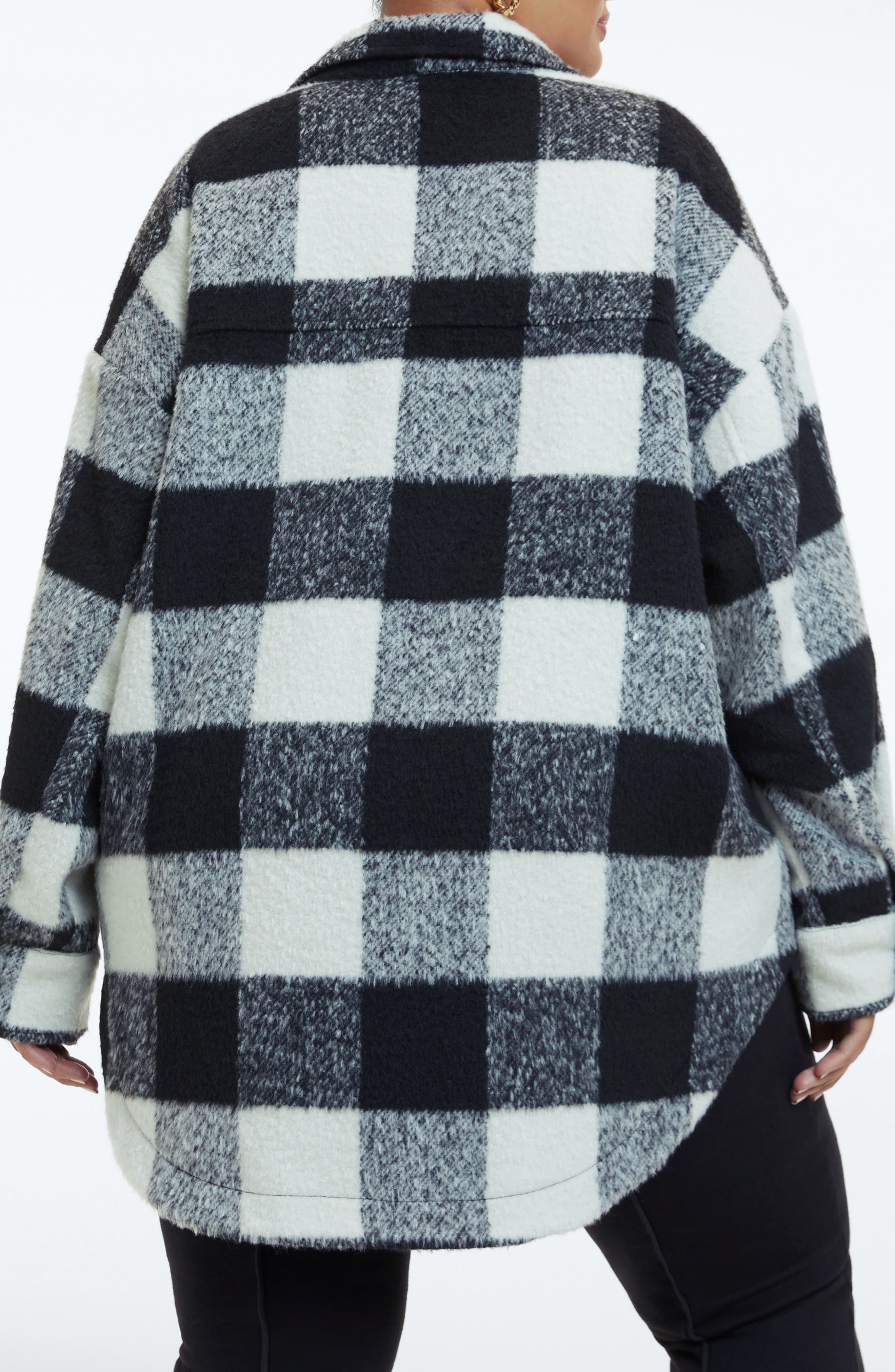 Good American Plaid Shacket | Nordstromrack