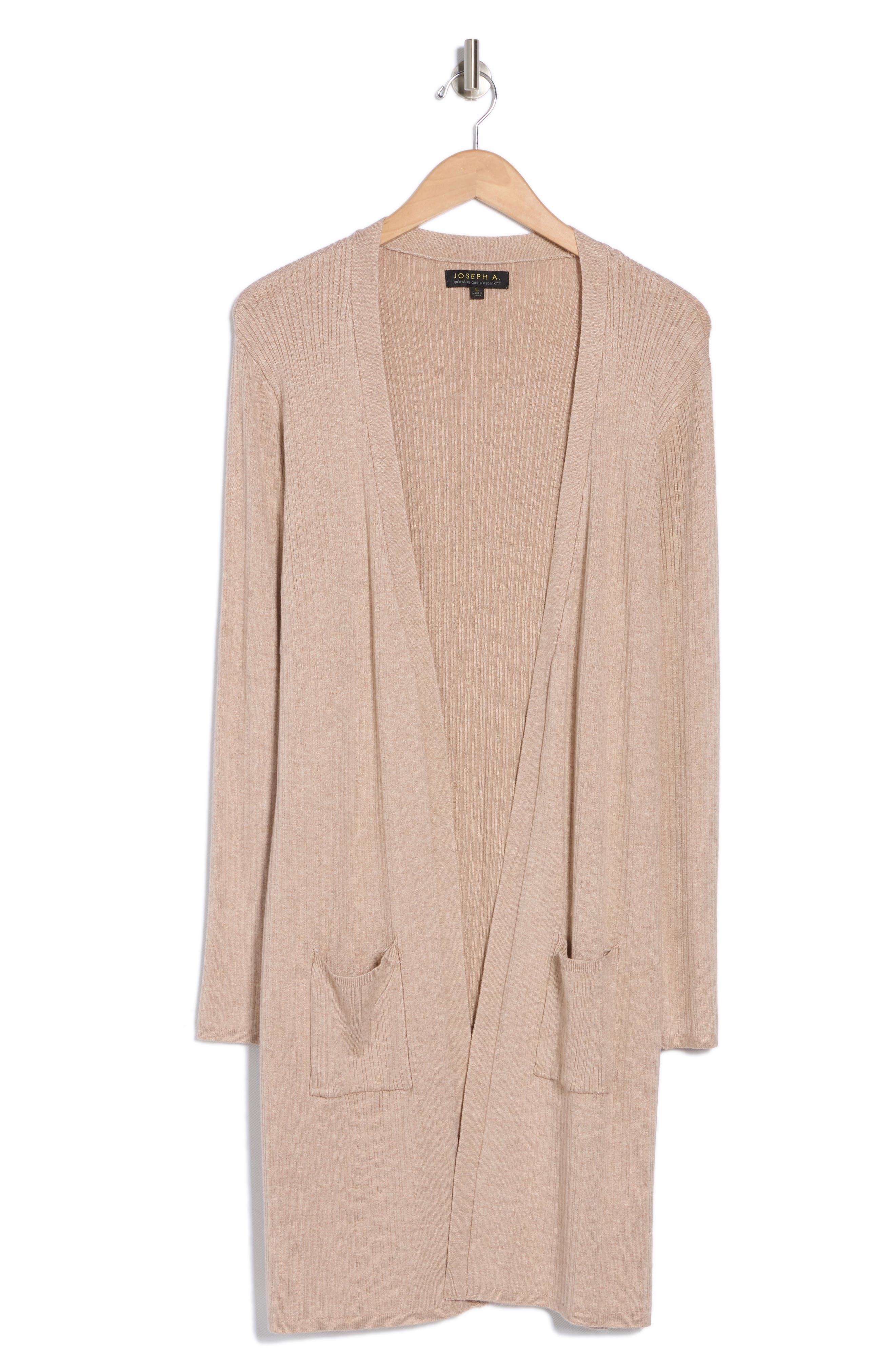 Joseph A Open Front Longline Cardigan | Nordstromrack