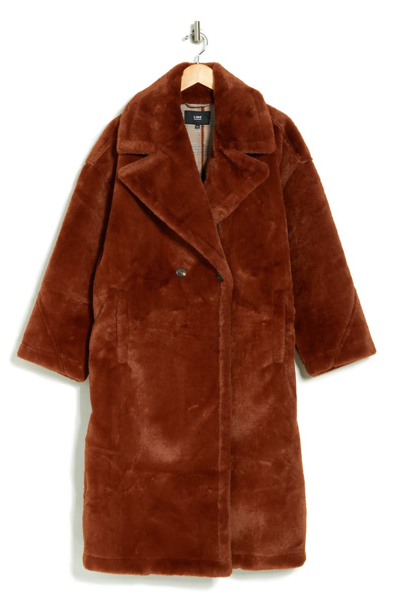 Line Label Alyson Faux Fur Coat | Nordstromrack