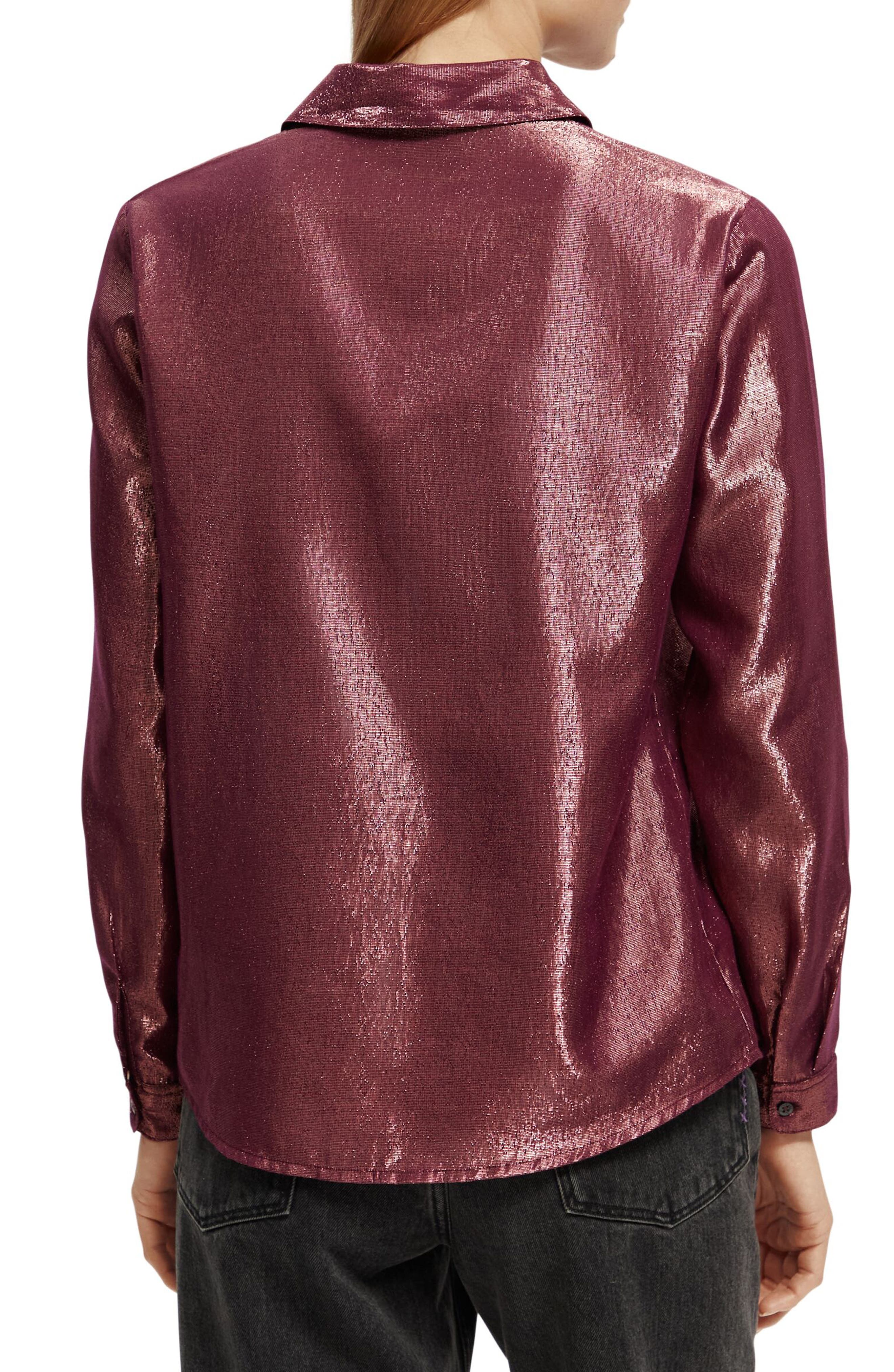 Scotch & Soda Metallic Button-Up Shirt | Nordstromrack