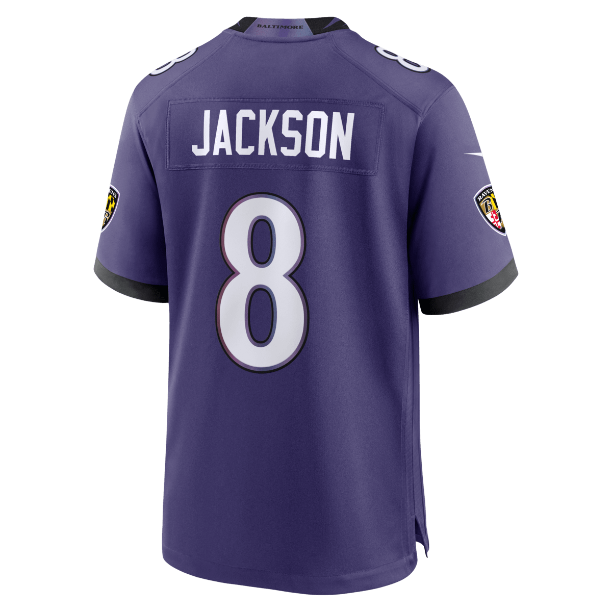 Nike Men's Nike Lamar Jackson Purple Baltimore Ravens Team Game Jersey ...