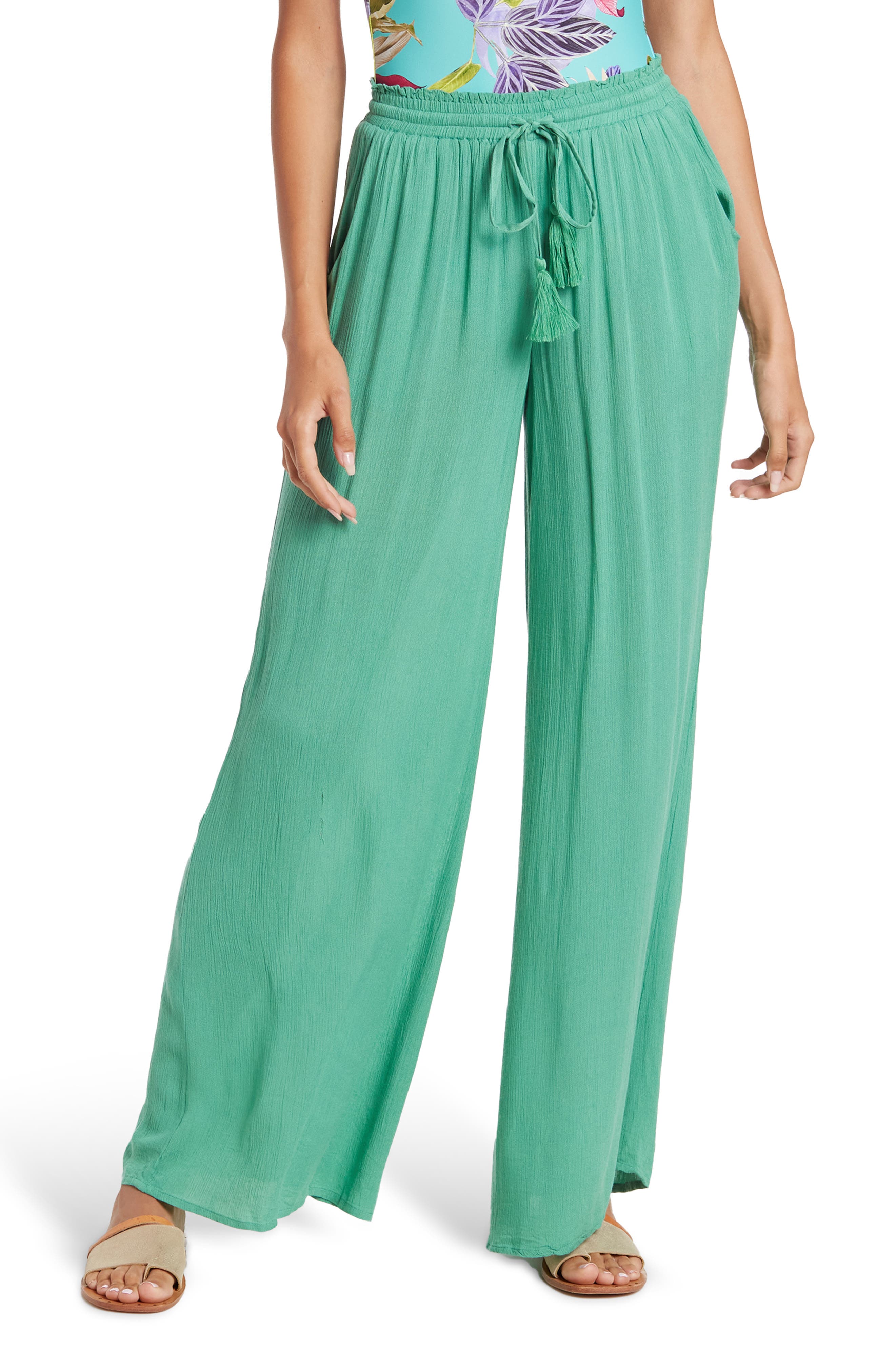 Elan Wide Leg Drawstring Cover-Up Pants | Nordstromrack
