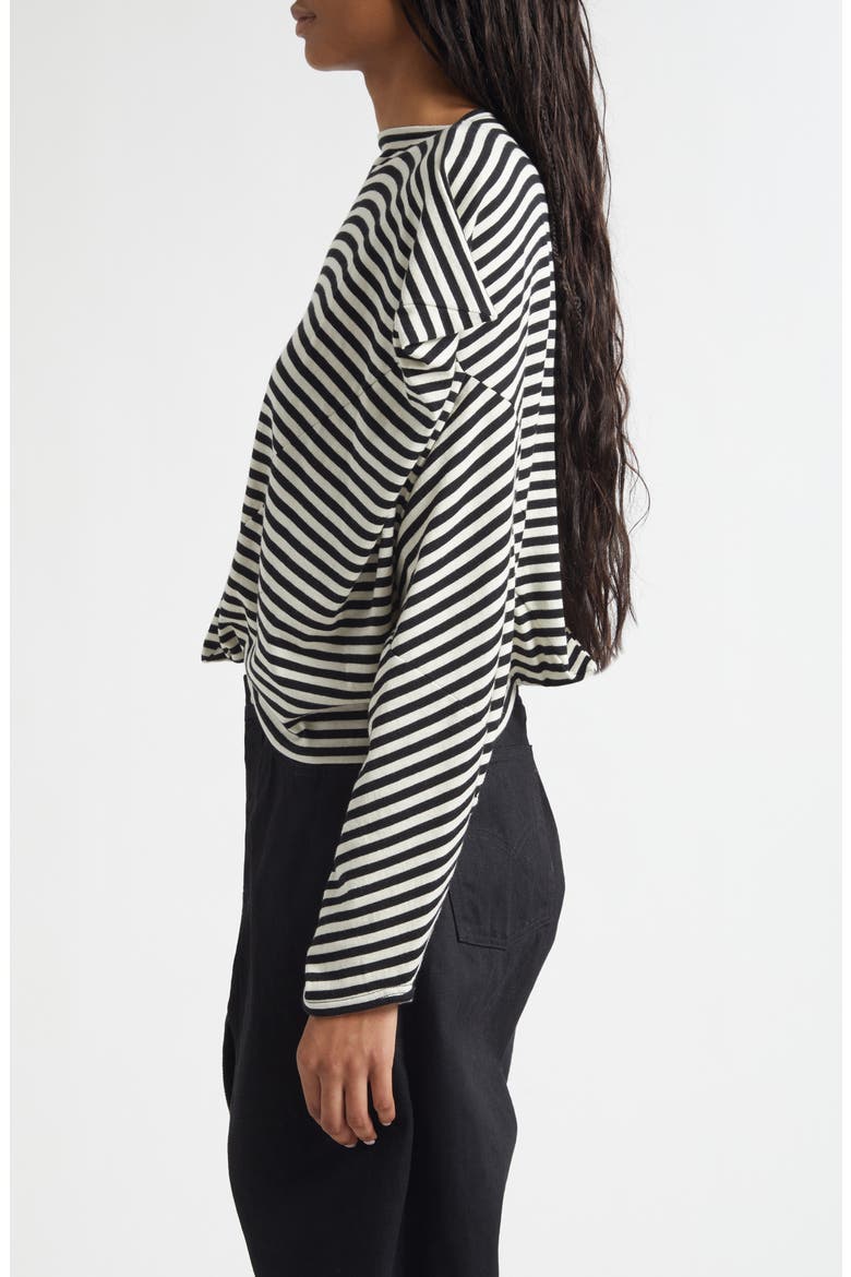 Stripe Cotton & Wool Jersey Crop Top (Women) | Nordstromrack