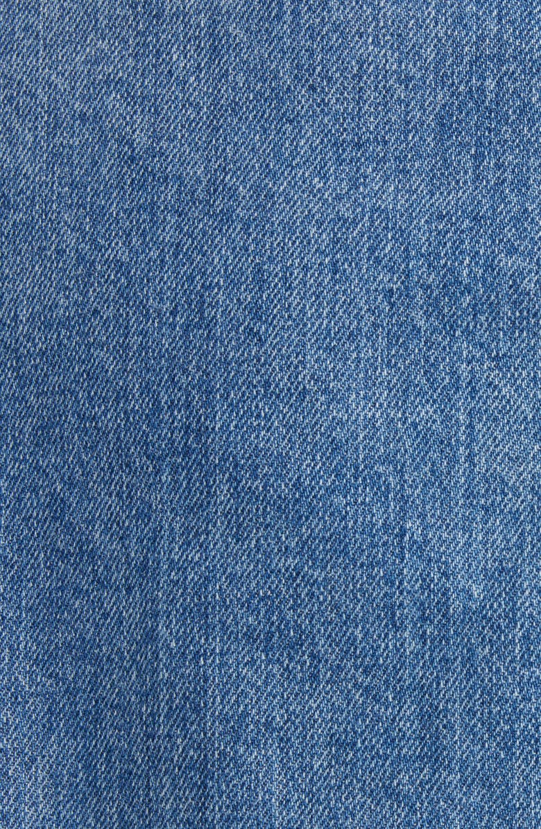 Alaïa Crossover Cutout Crop Denim Wrap Jacket | Nordstrom