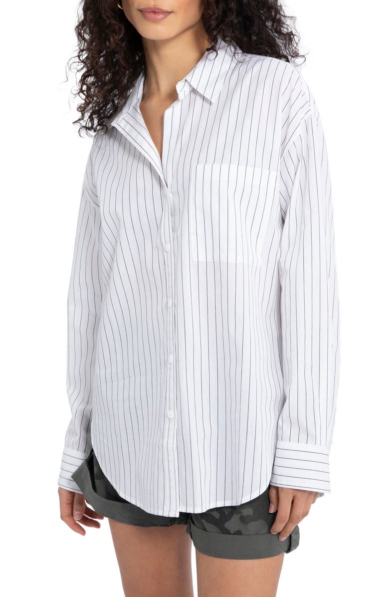 Sanctuary Open Back Cotton Tunic Top | Nordstromrack