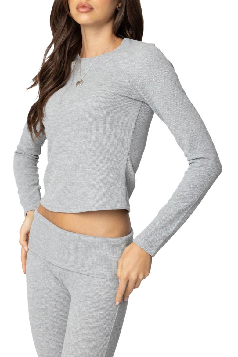 Sab Waffle Knit Long Sleeve Top (Women) | Nordstrom
