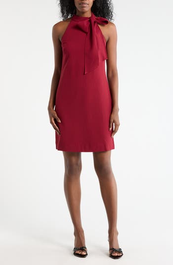 Vince Camuto Tie Neck A-Line Dress | Nordstromrack