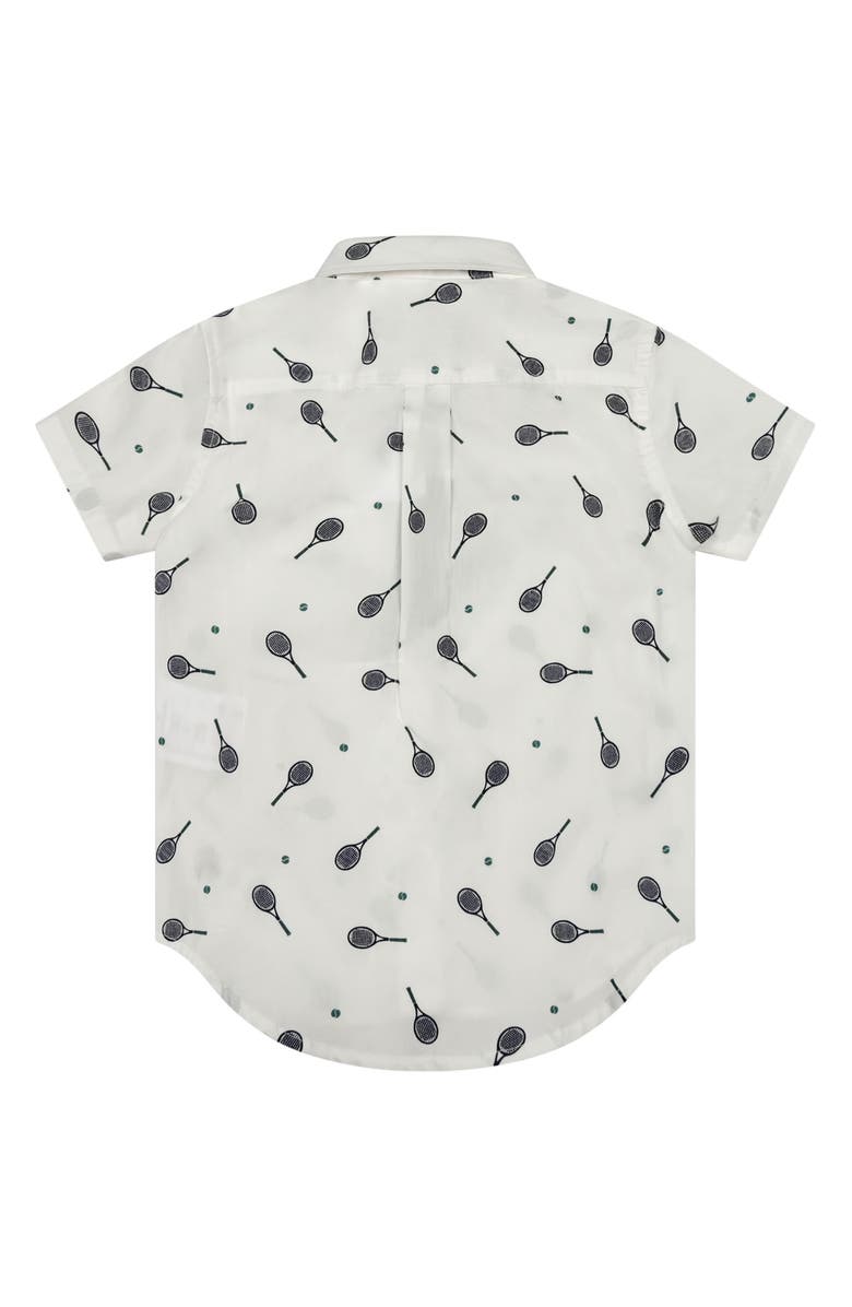 Brooks Brothers Kids' Racket Print Short Sleeve Cotton Button-Down ...