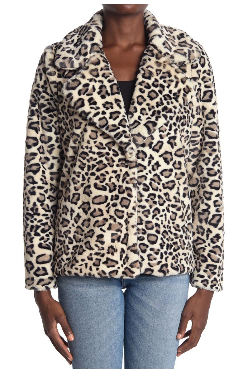 Love Token Maverick Leopard Print Faux Fur Coat | Nordstromrack