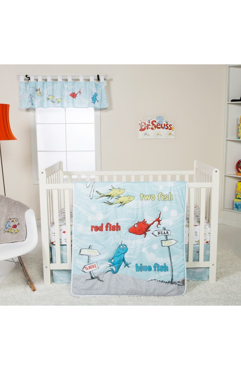 TREND LAB Dr. Suess One Fish Two Fish Crib Bedding Set - 4-Piece Set ...
