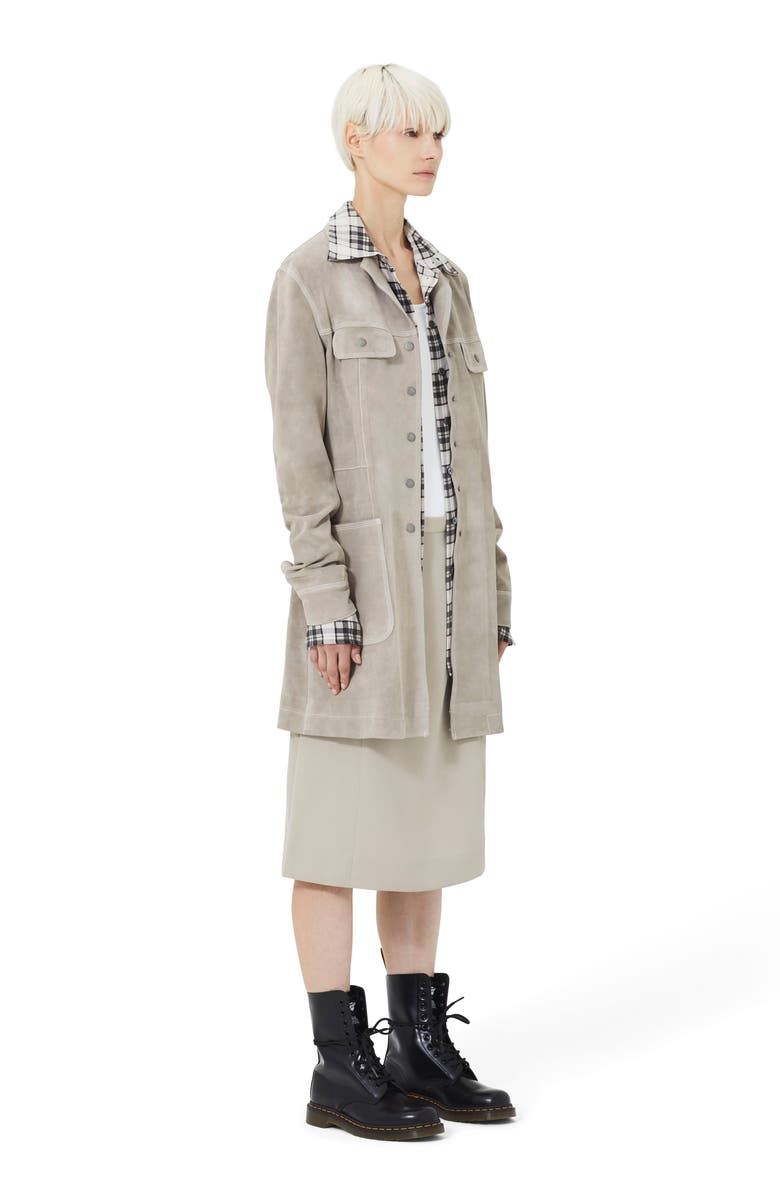 Marc Jacobs Martingale Belt Suede Coat | Nordstrom