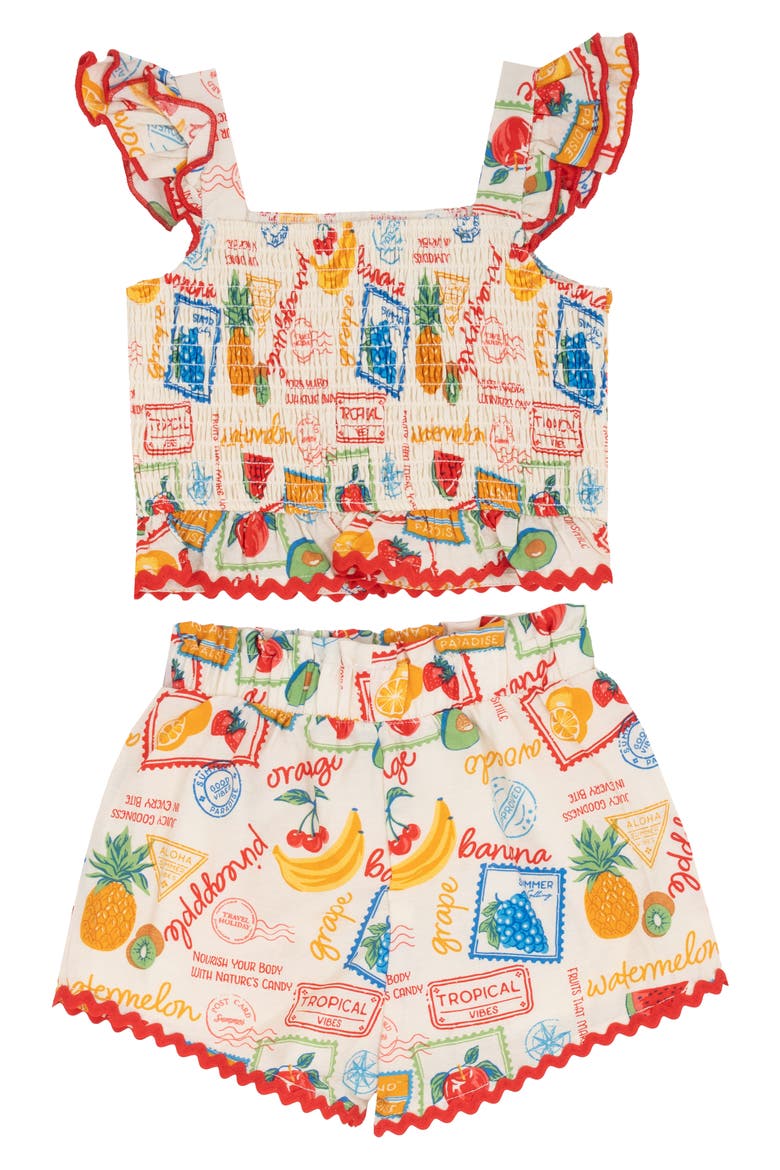 Postcard Print Tank & Shorts Set (Women) | Nordstromrack