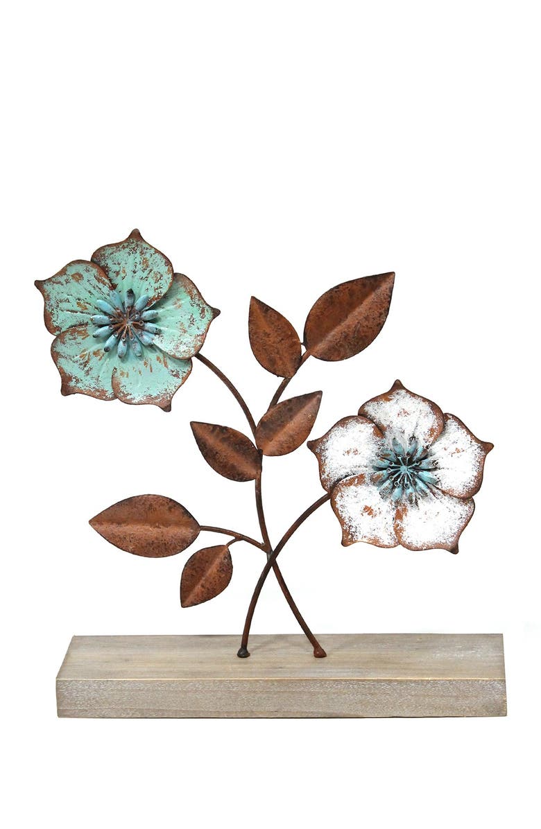 STRATTON HOME DECOR Multi Metal Flower Tabletop | Nordstromrack