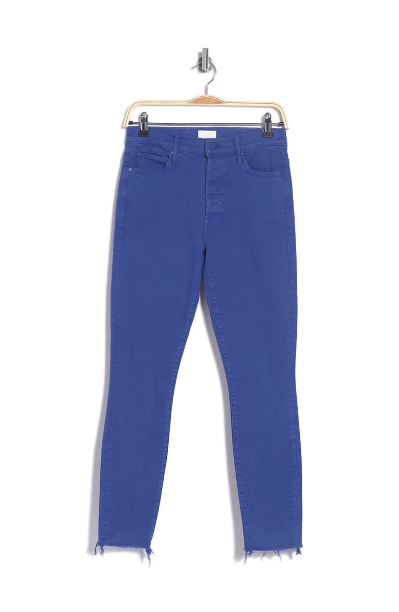 MOTHER The Stunner High Waist Frayed Ankle Skinny Jeans | Nordstromrack