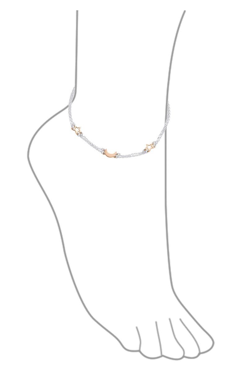 BLING JEWELRY Celestial Moon Star Anklet | Nordstromrack