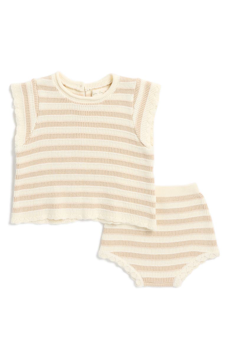 Rylee + Cru Kids' Stripe Cap Sleeve Sweater & Bloomers Set | Nordstromrack