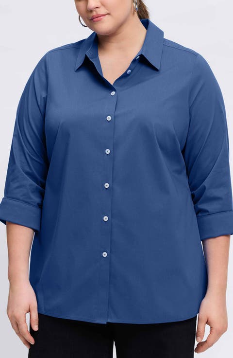 Blue Plus-Size Tops for Women | Nordstrom