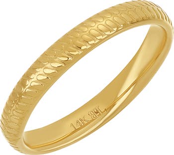 Bony Levy 14K Gold Textured Band Ring | Nordstromrack