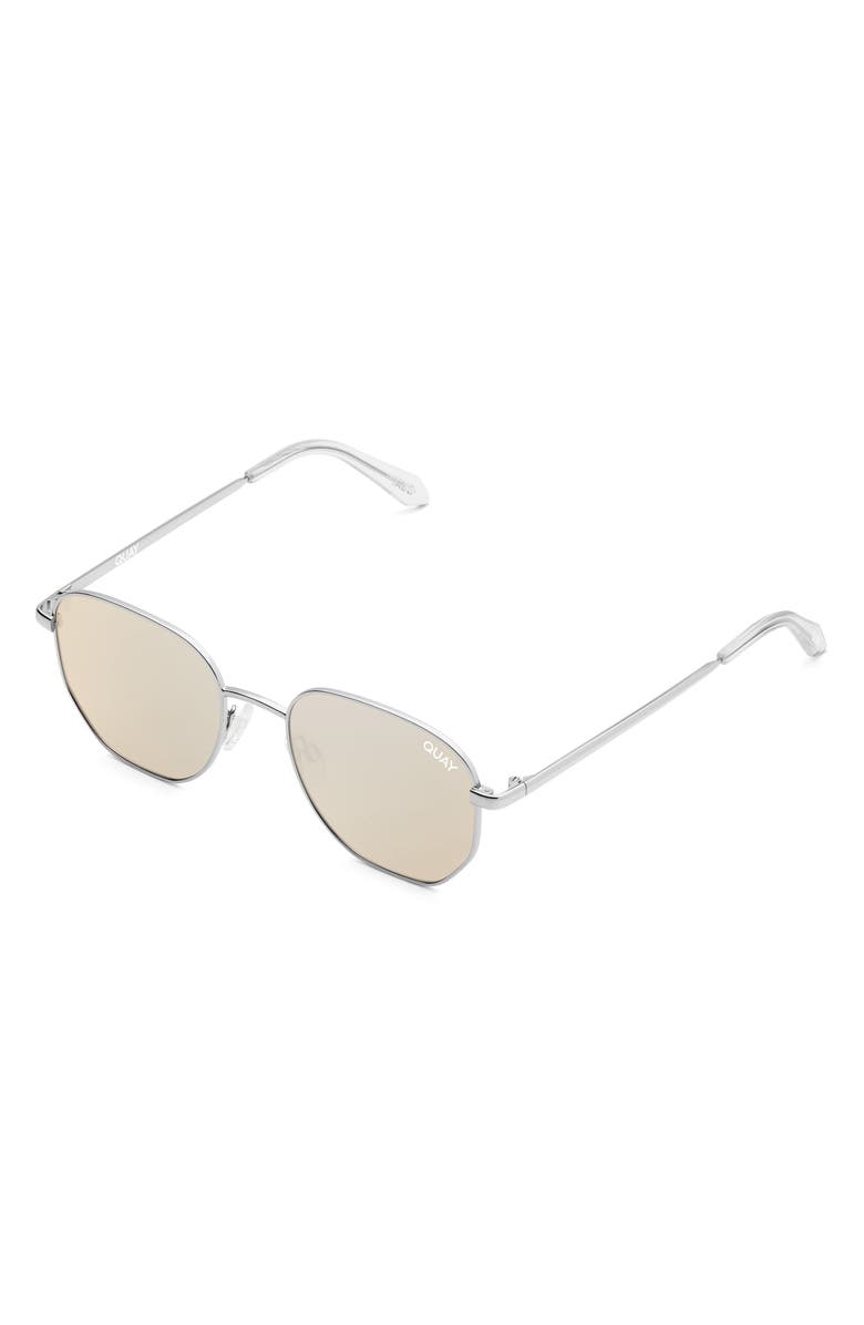 QUAY Big Time 47mm Polarized Round Sunglasses | Nordstromrack