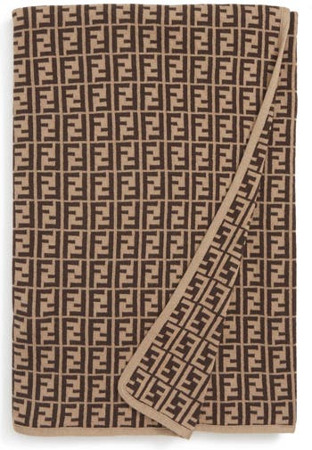 Fendi Logo Cotton & Cashmere Baby Blanket | Nordstrom