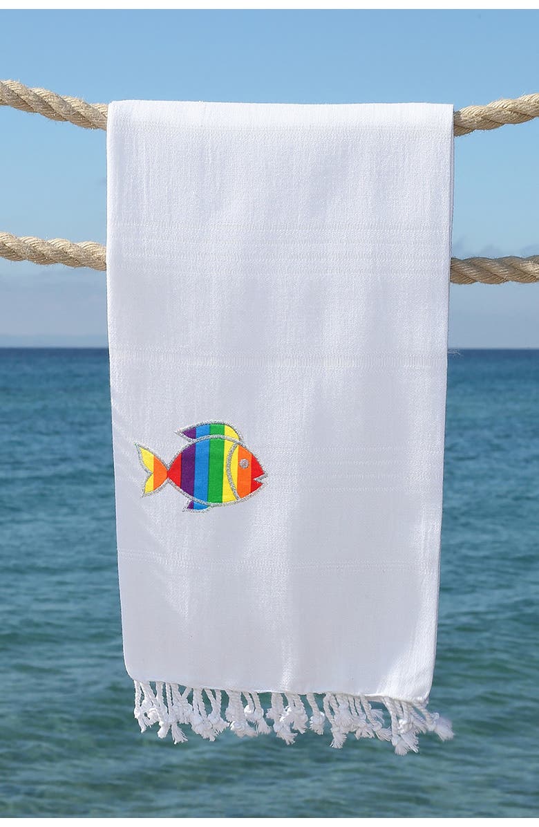 Linum Home Textiles 100% Turkish Cotton Summer Fun Sparkling Rainbow ...