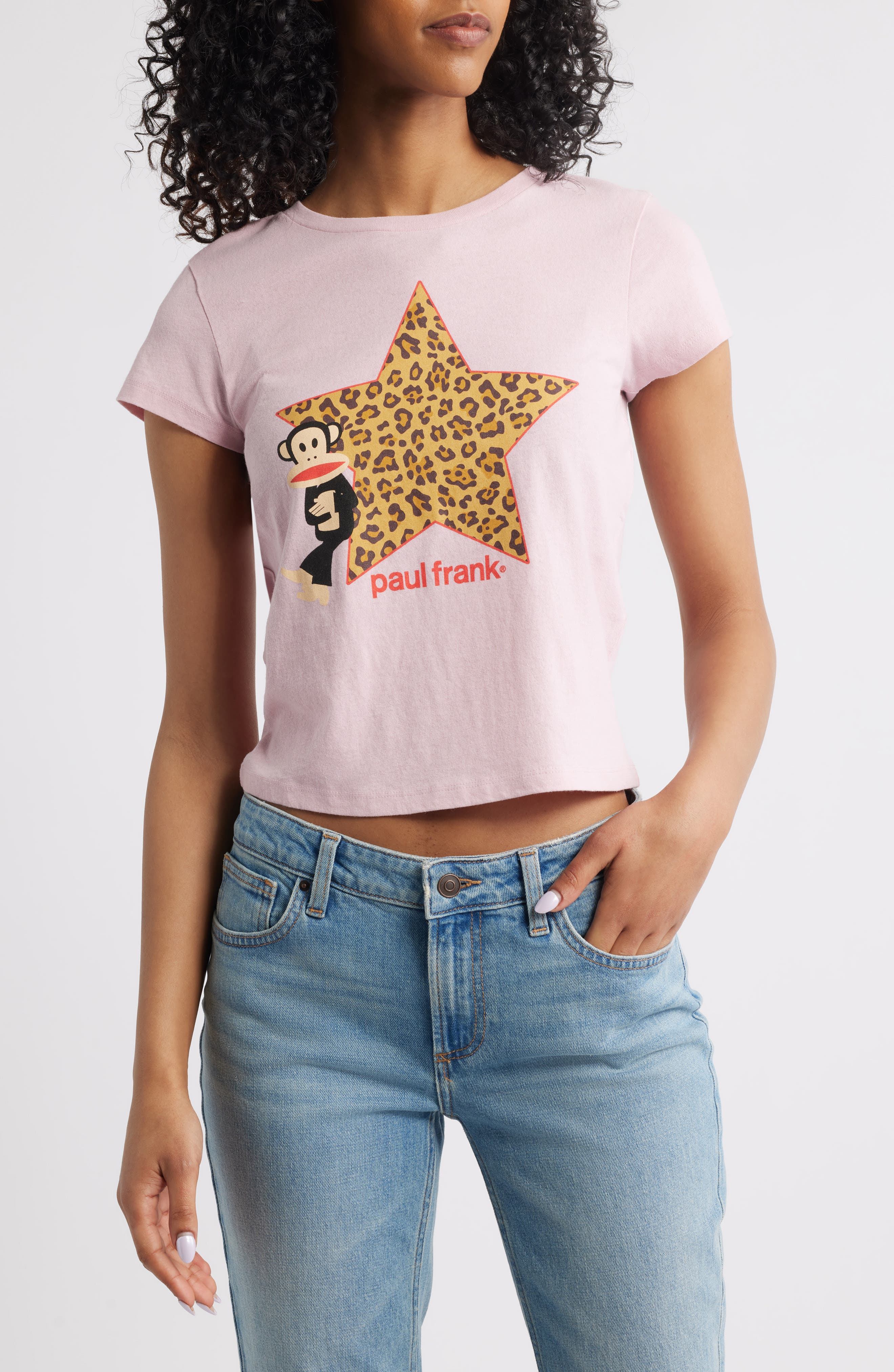 GOLDEN HOUR Paul Frank™ Leopard Star Cotton Graphic T-Shirt | Nordstrom
