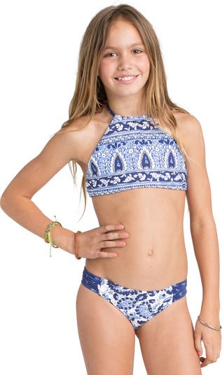 Billabong Penny Paisley Two Piece Halter Swimsuit Nordstrom