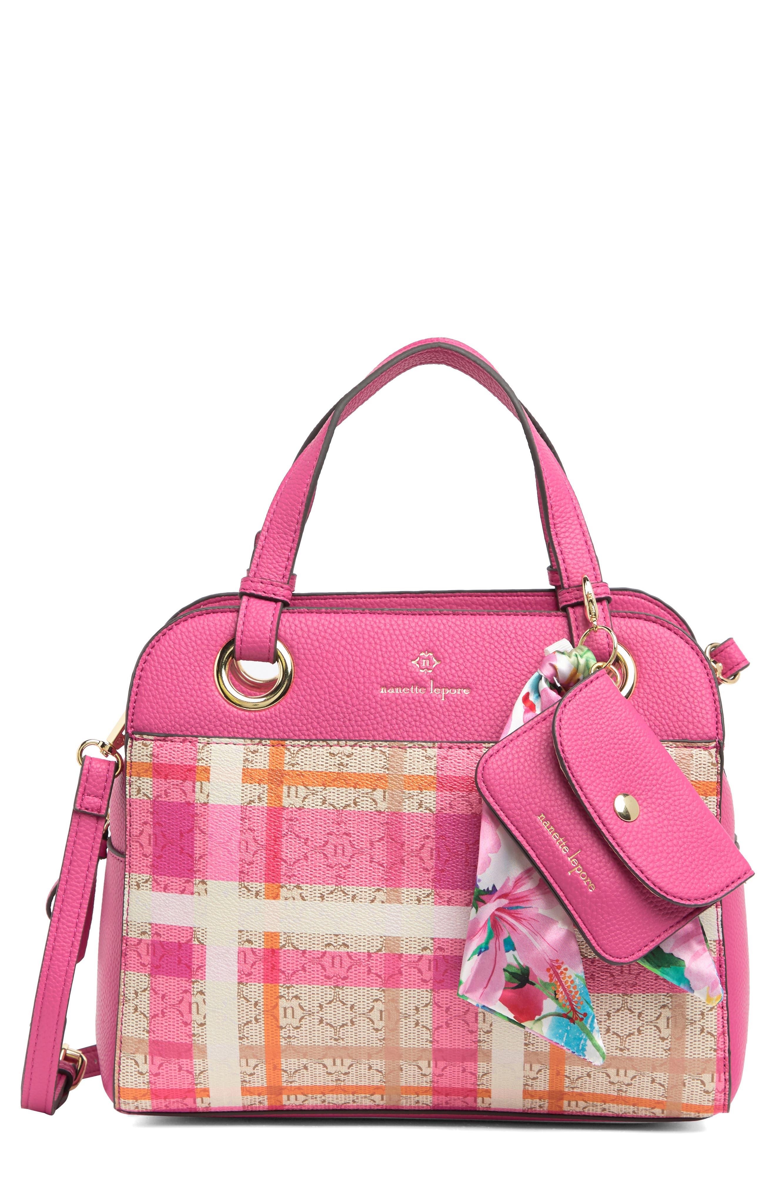 Nanette Lepore Holli Logo Convertible Satchel Bag | Nordstromrack