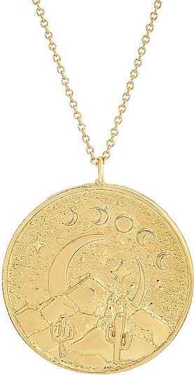 STUDIO GRUN Desert Coin Pendant Necklace | Nordstrom