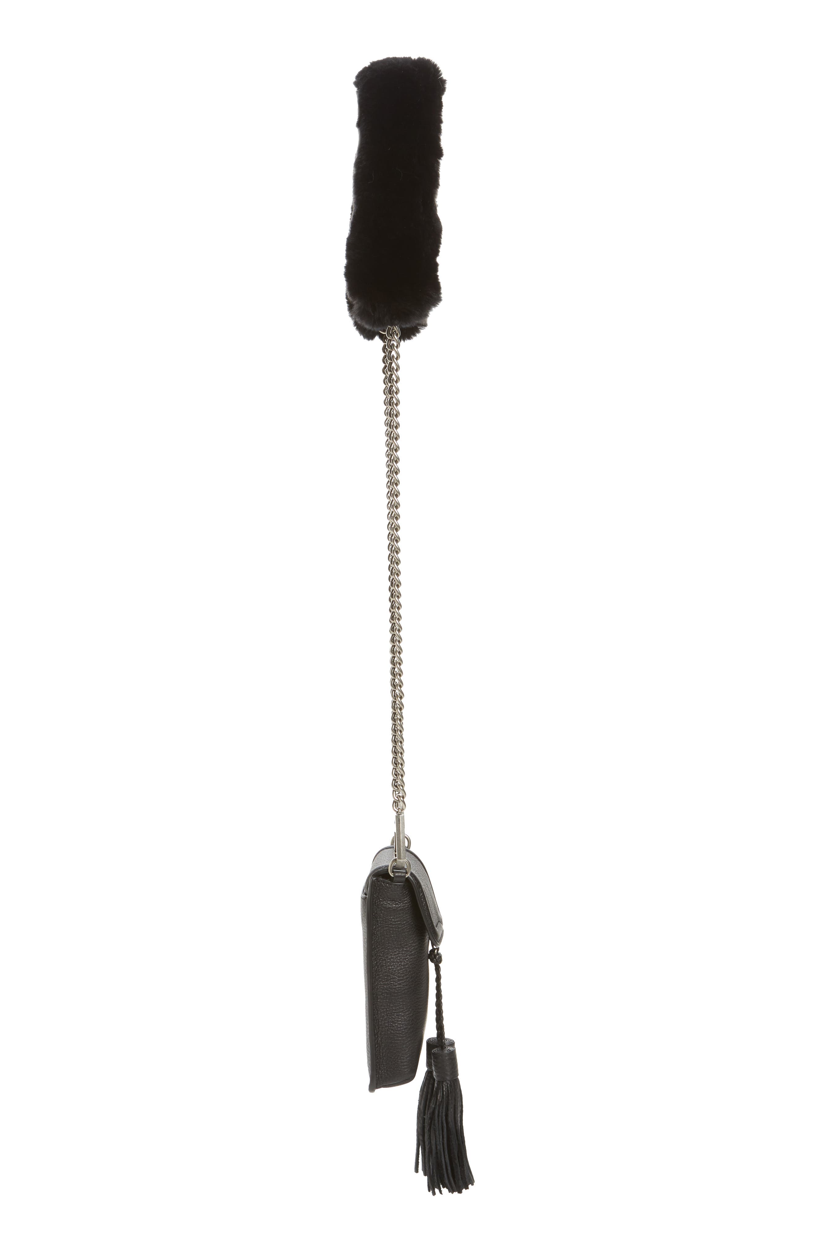 Rebecca Minkoff Isobel Phone Crossbody Bag with Genuine Rabbit Fur ...