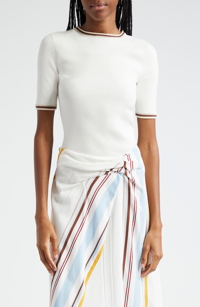 A.L.C. Janie Crochet Trim T-Shirt | Nordstromrack