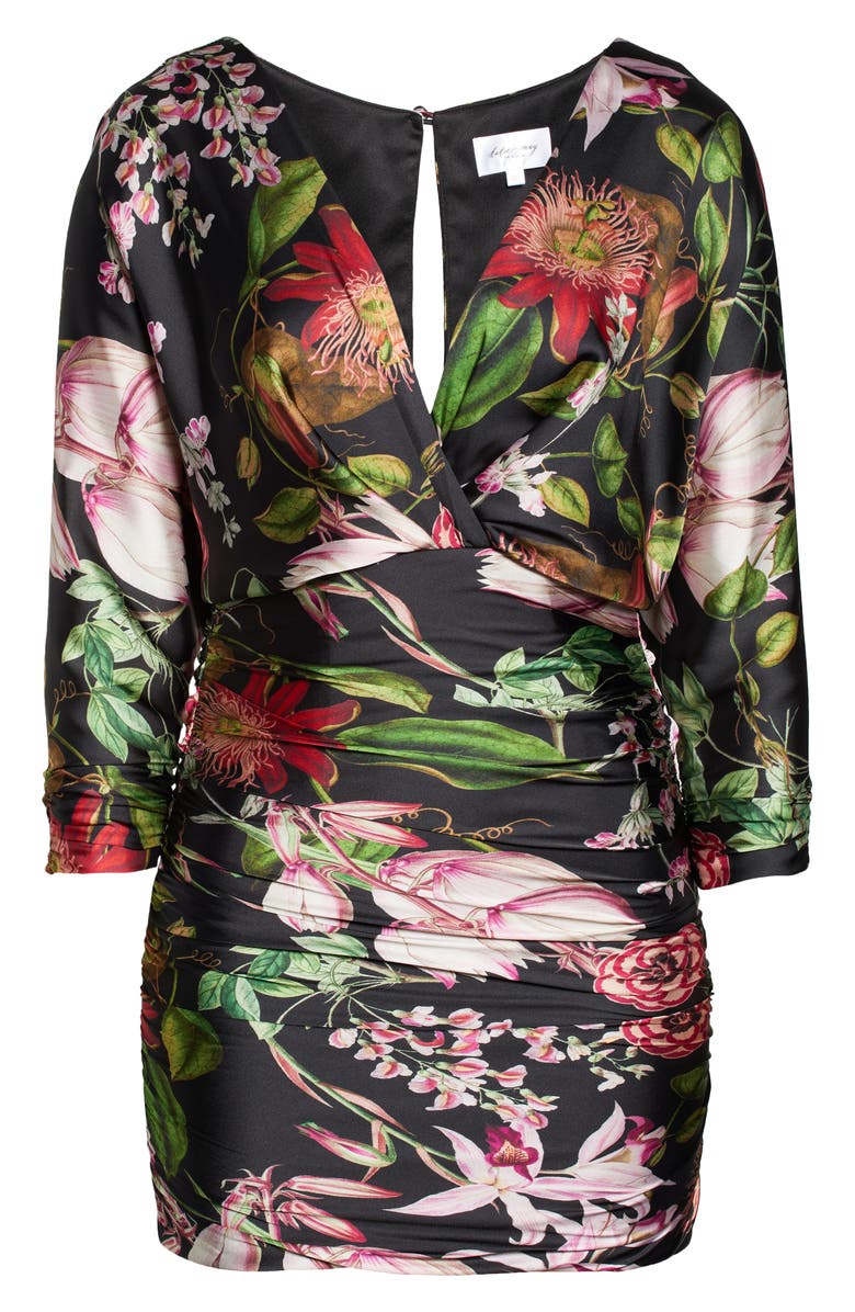 Katie May Mic Drop Floral Dolman Long Sleeve Minidress | Nordstromrack