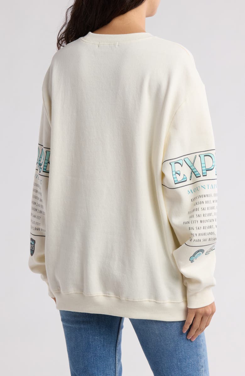 Vinyl Icons Mountain Scene Crewneck Fleece Sweatshirt | Nordstromrack