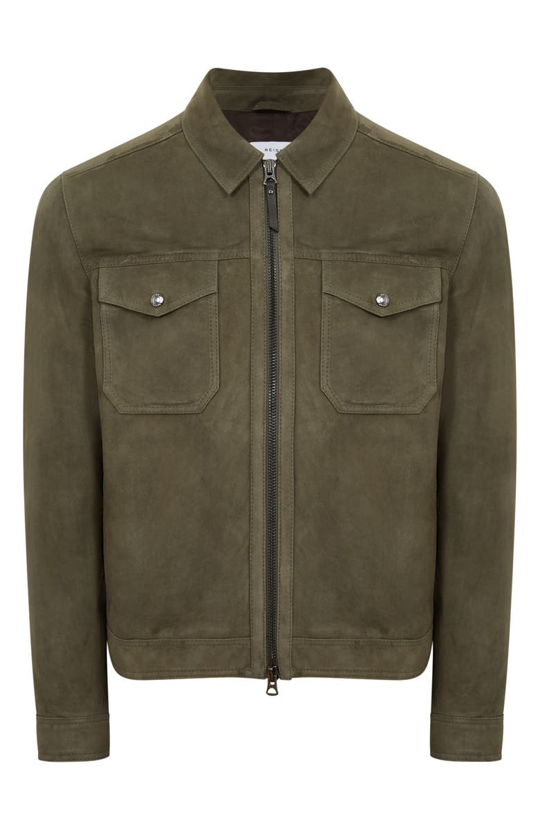Reiss Men's Pike Goat Suede Jacket | Nordstrom