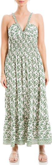 MAX STUDIO Print Sleeveless Maxi Dress | Nordstromrack