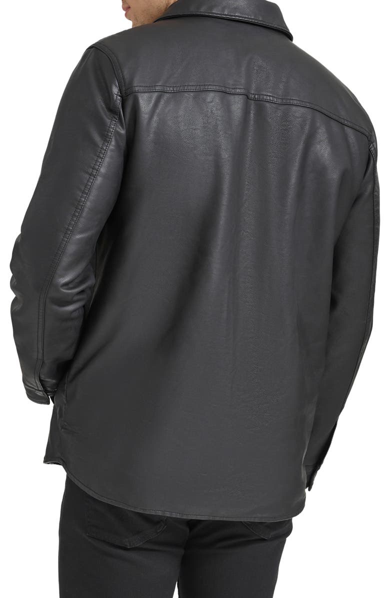 Levi's® Faux Shearling Lined Faux Leather Shacket | Nordstromrack
