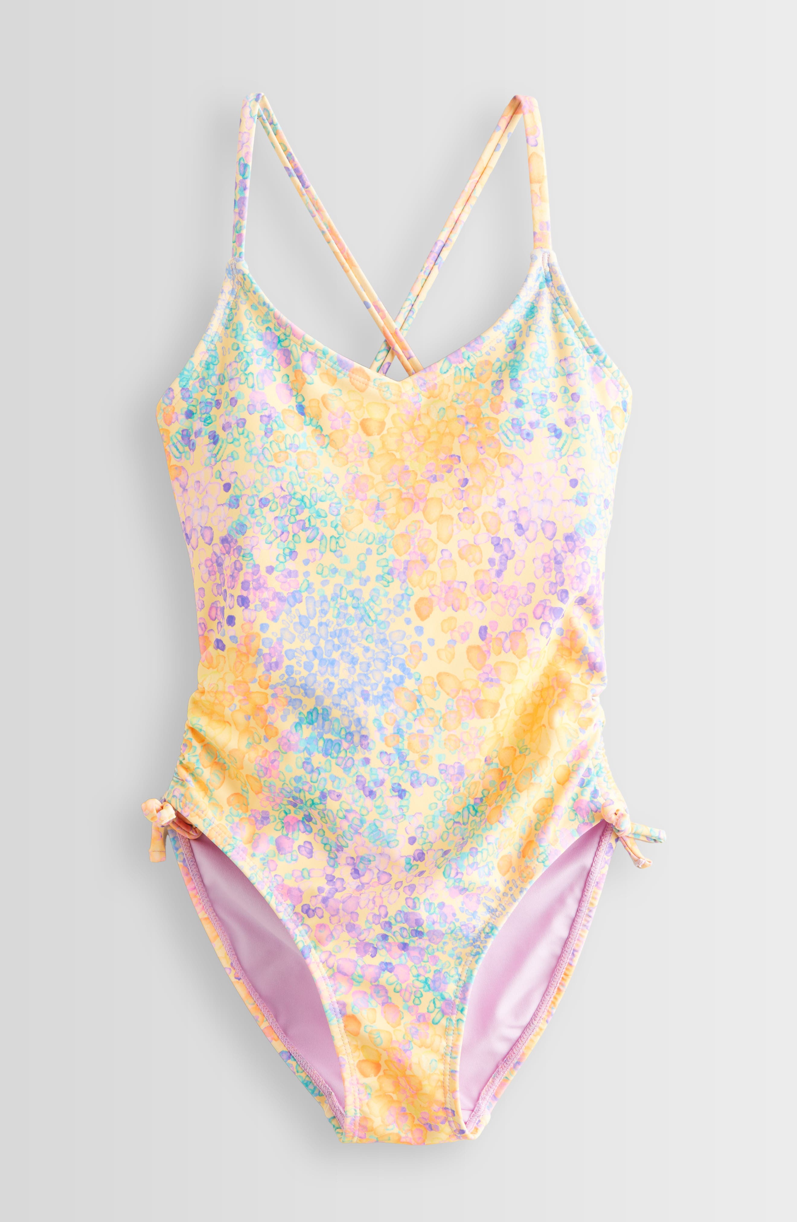 Zella Girl Kids' Side Tie One-Piece Swimsuit | Nordstromrack