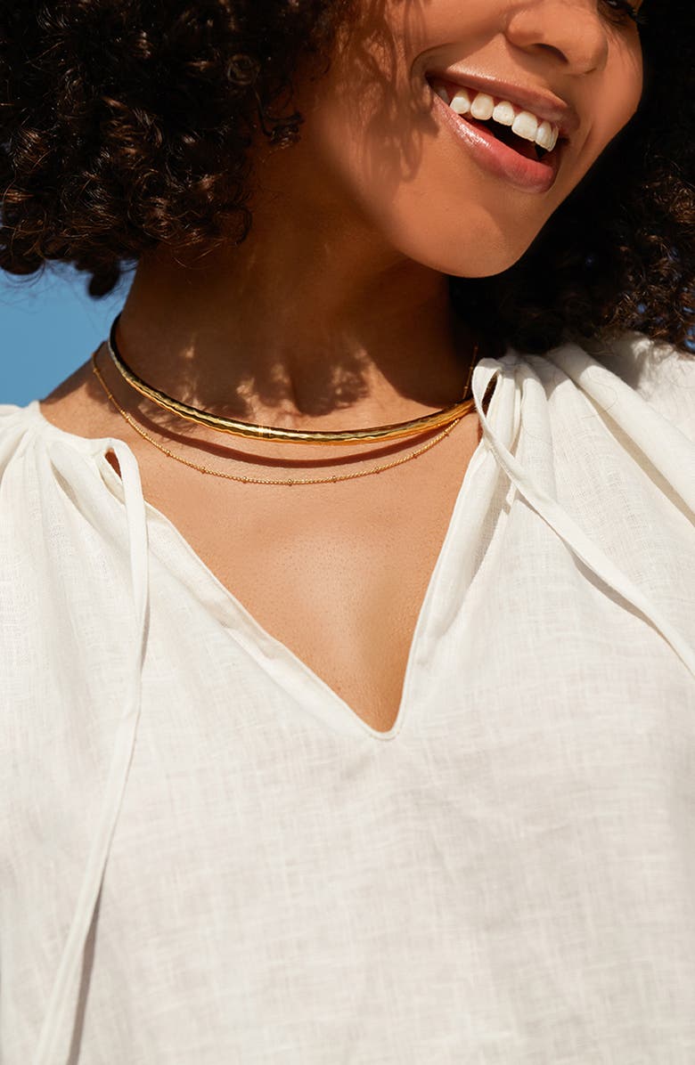 Monica Vinader Hammered Torque Necklace | Nordstrom